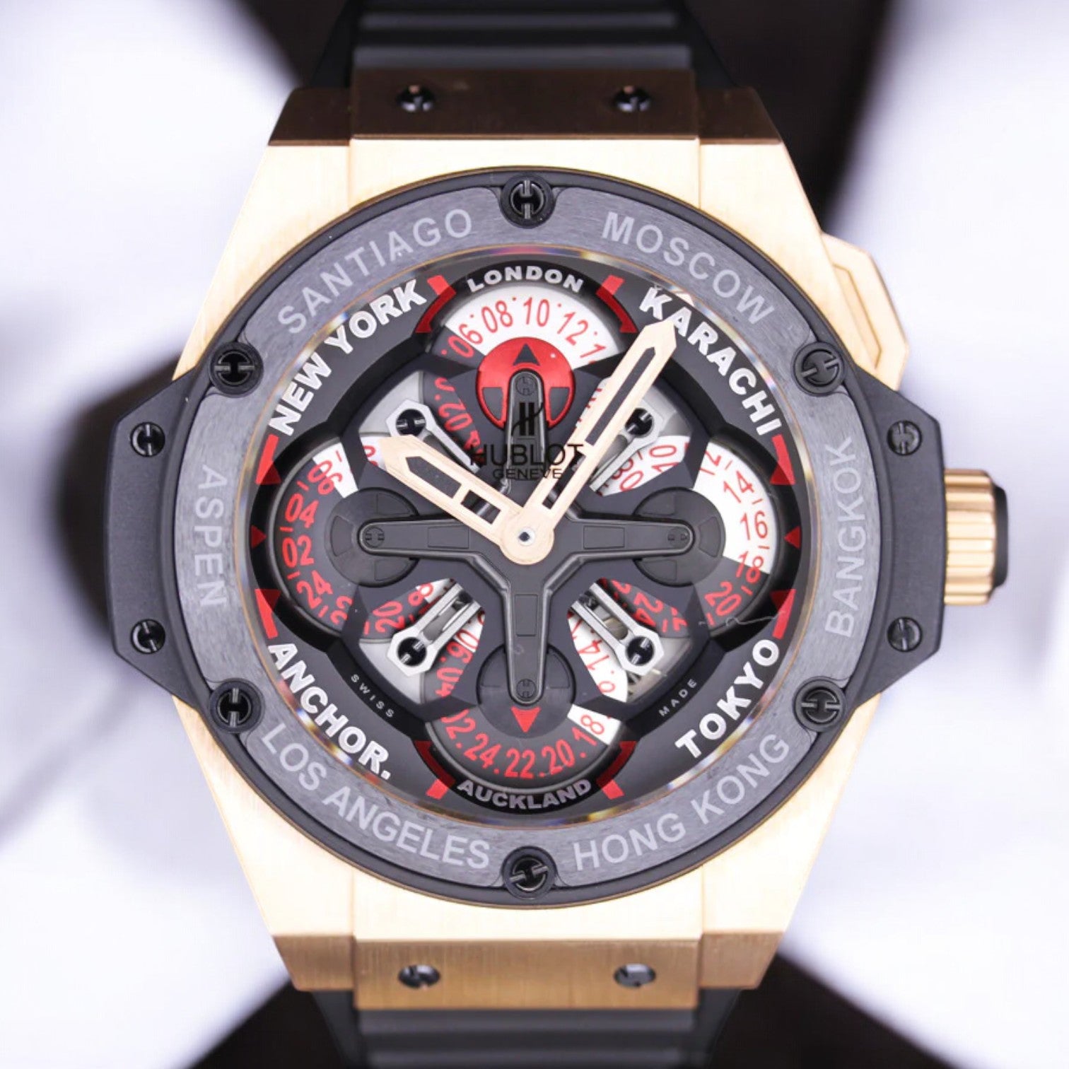 Hublot King Power Big Bang Unico GMT King Gold Ceramic Rose Gold