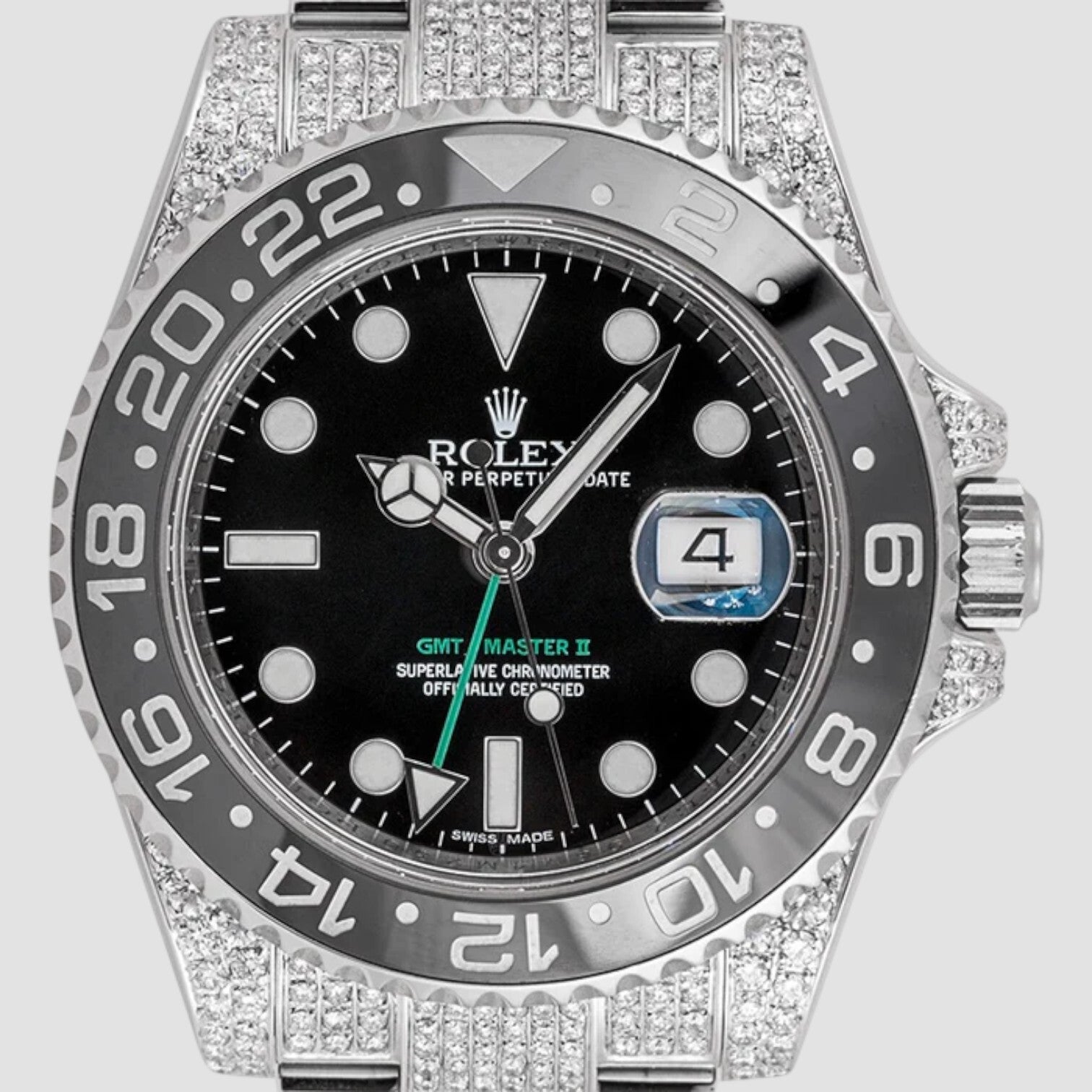 Rolex GMT-Master II 40mm – Custom Diamond Set 116710LN