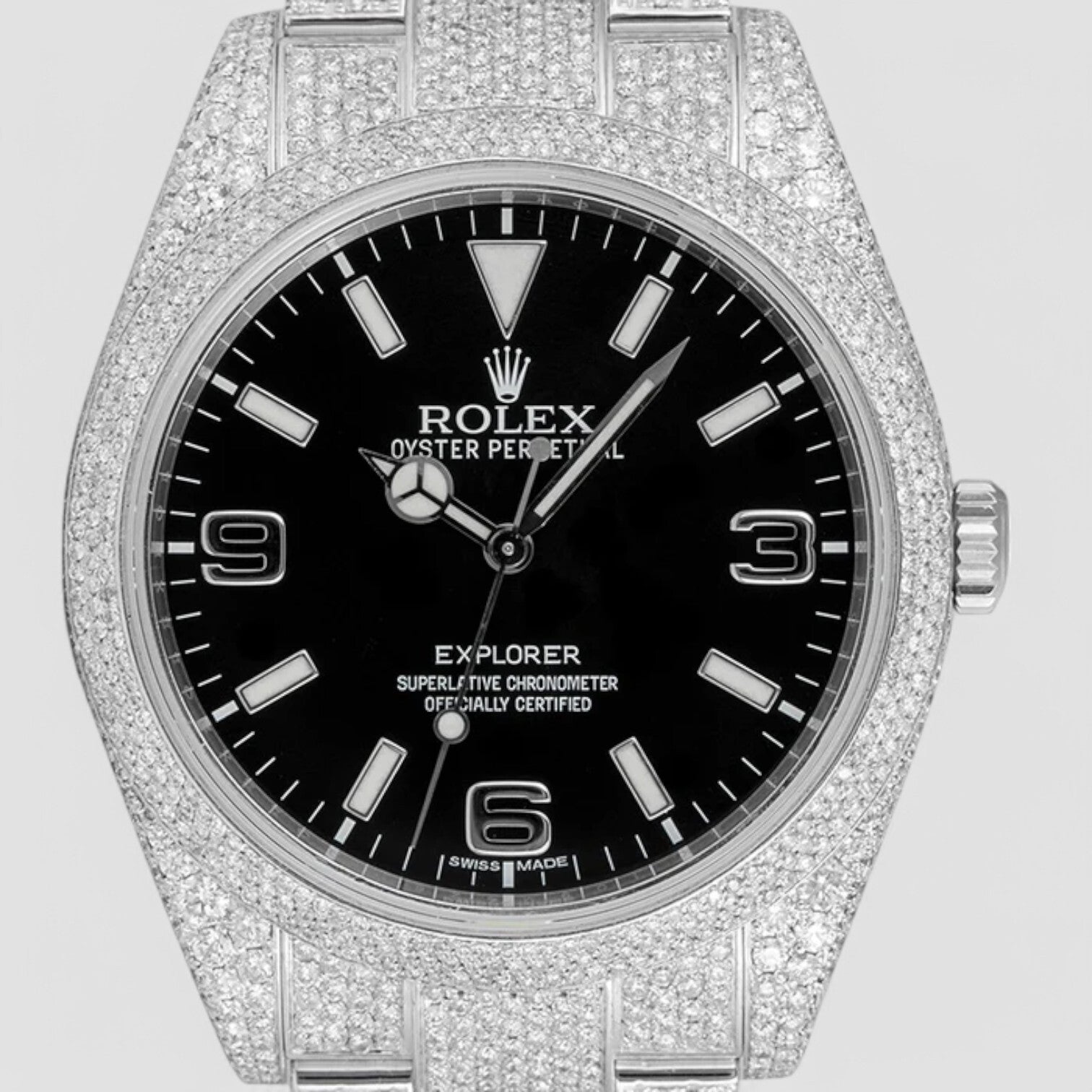 Rolex Explorer 214270 Iced Out