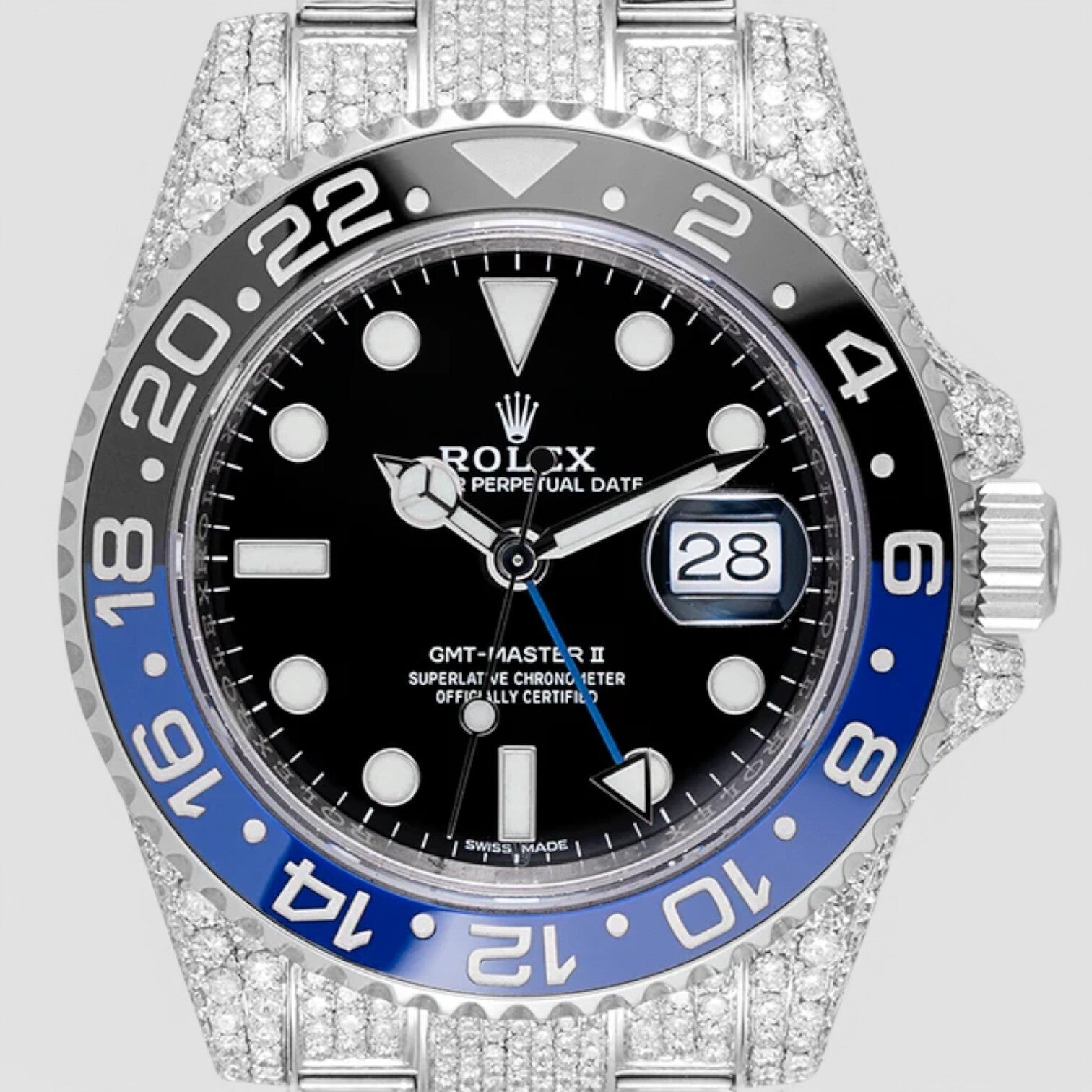 Rolex GMT-Master II 40mm – Full Diamond Set 116710BLNR