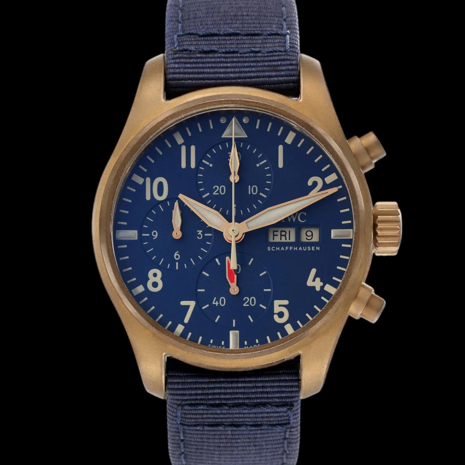 IWC Pilots Watch Chronograph 41mm Bronze Blue Dial IW388109