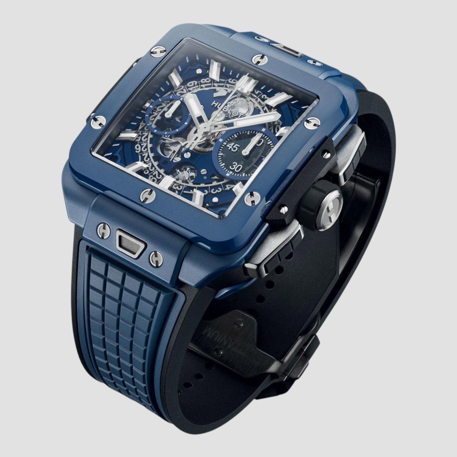 Hublot Square Bang Unico Blue Ceramic 42mm 821.EX.5170.RX