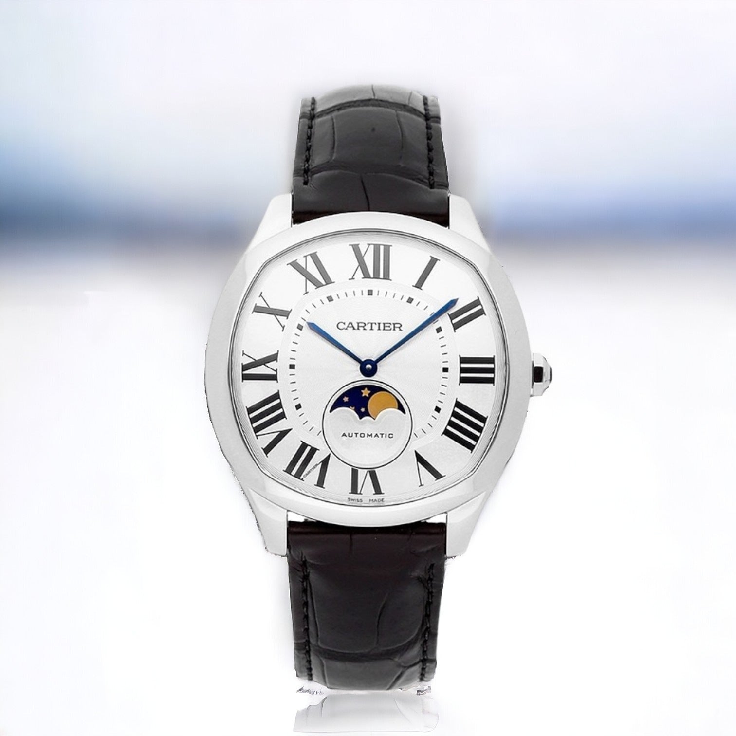 Cartier Drive de Cartier Moon Phases SS ref WSNM0008