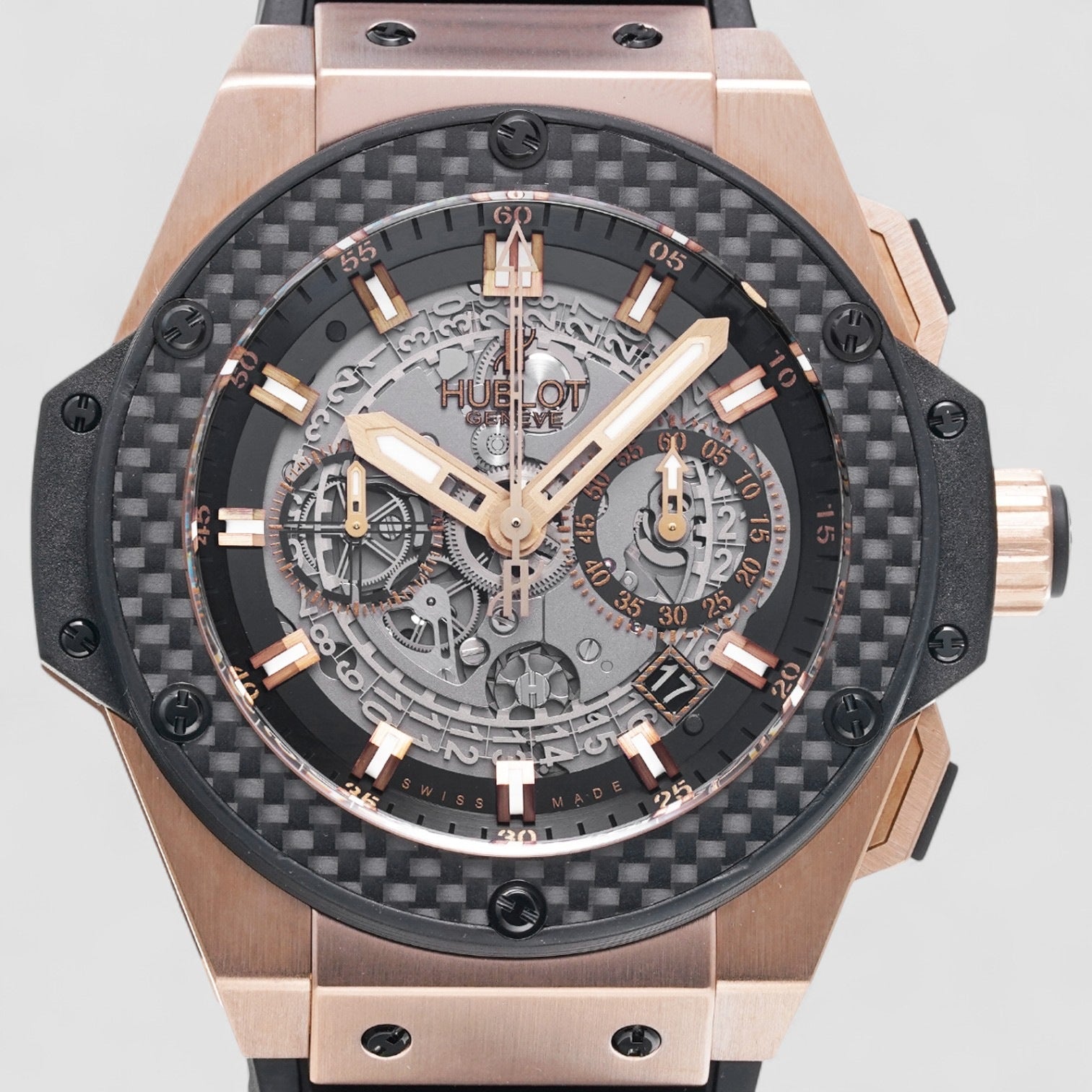 Hublot King Power Unico Chronograph 18k RG Limited Edition 701.OQ.0180.RX