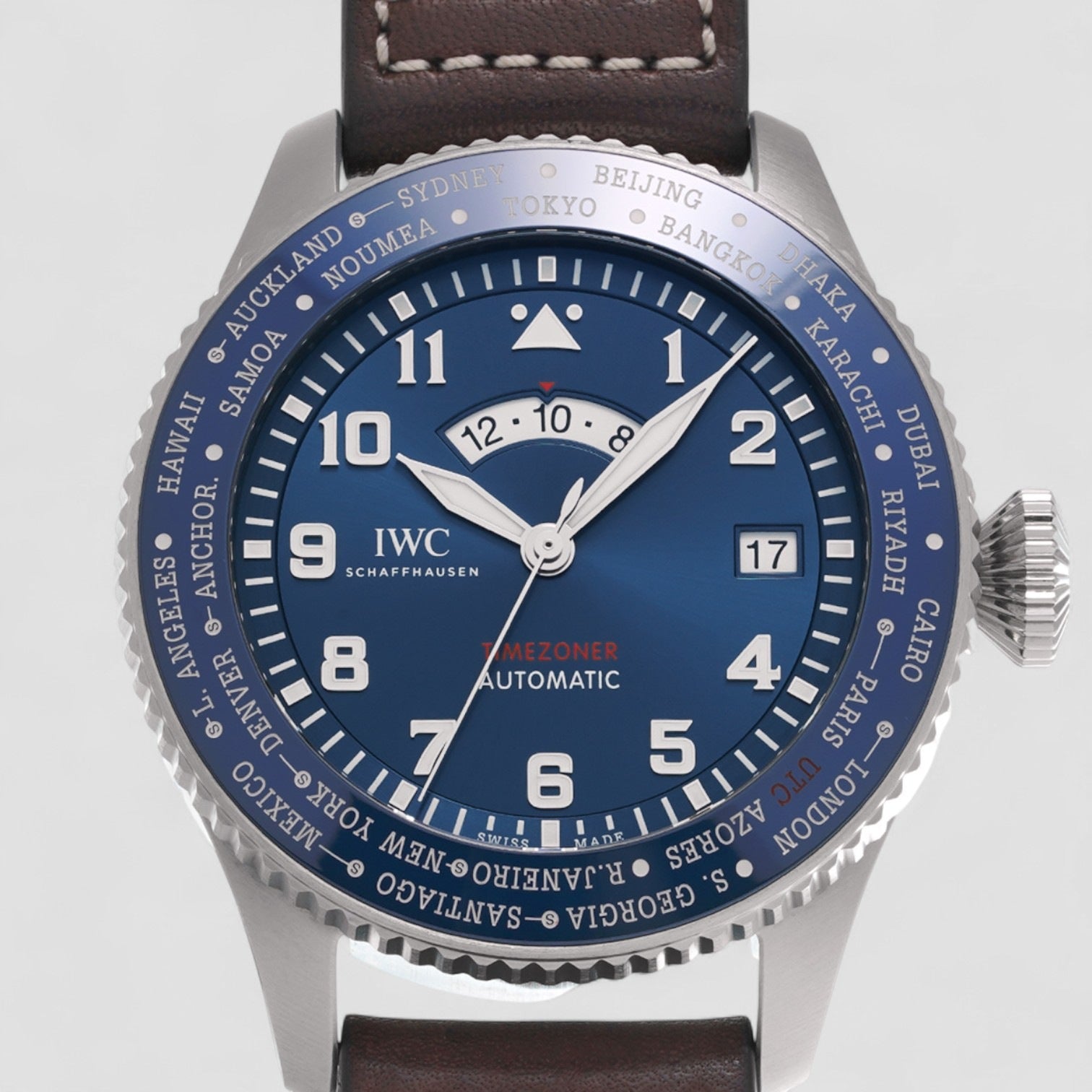 IWC Pilots Watch Timezoner LE PETIT PRINCE Blue Dial ref IW395503
