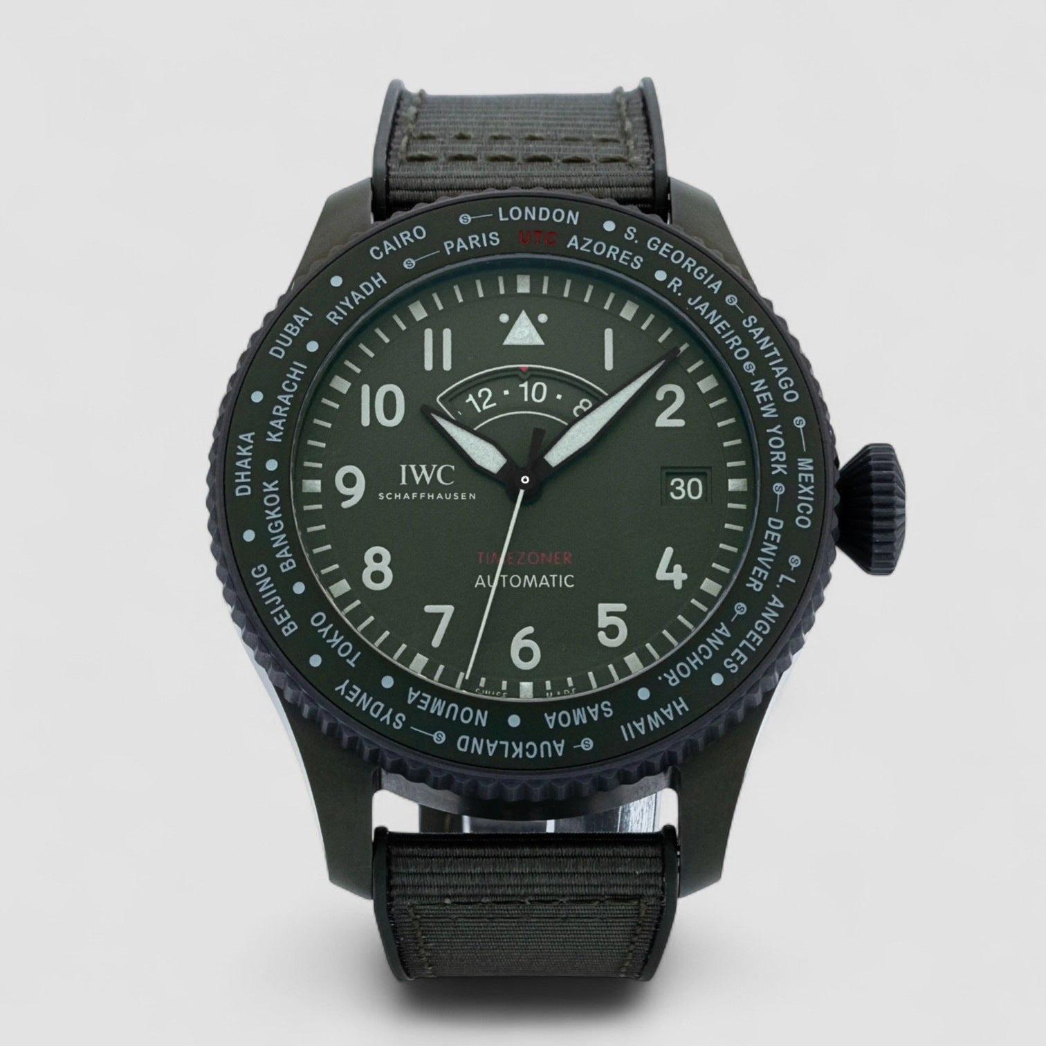 IWC Watch Timezoner Top Gun Woodland Pilot's IW395601