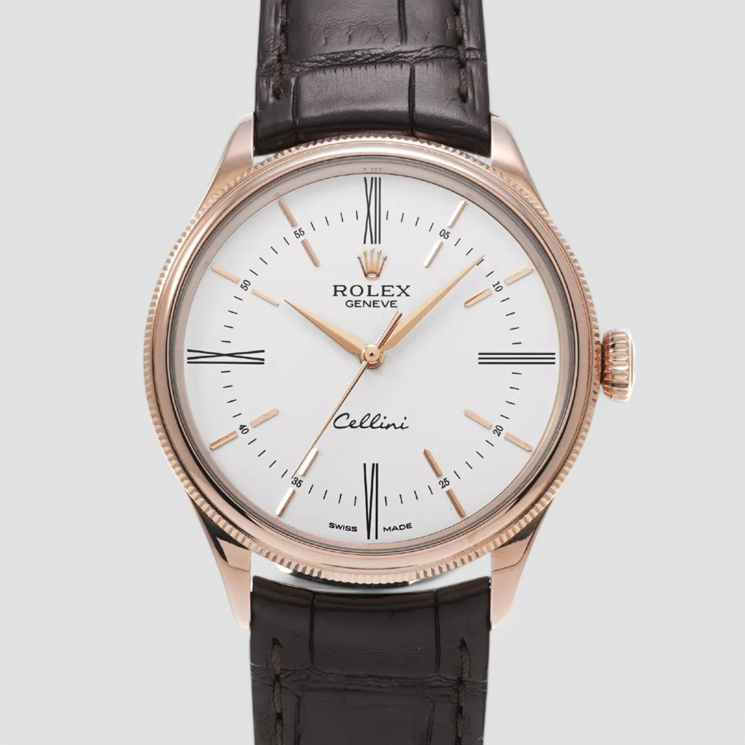 Rolex Cellini Time 18K Rose Gold 39MM 50505