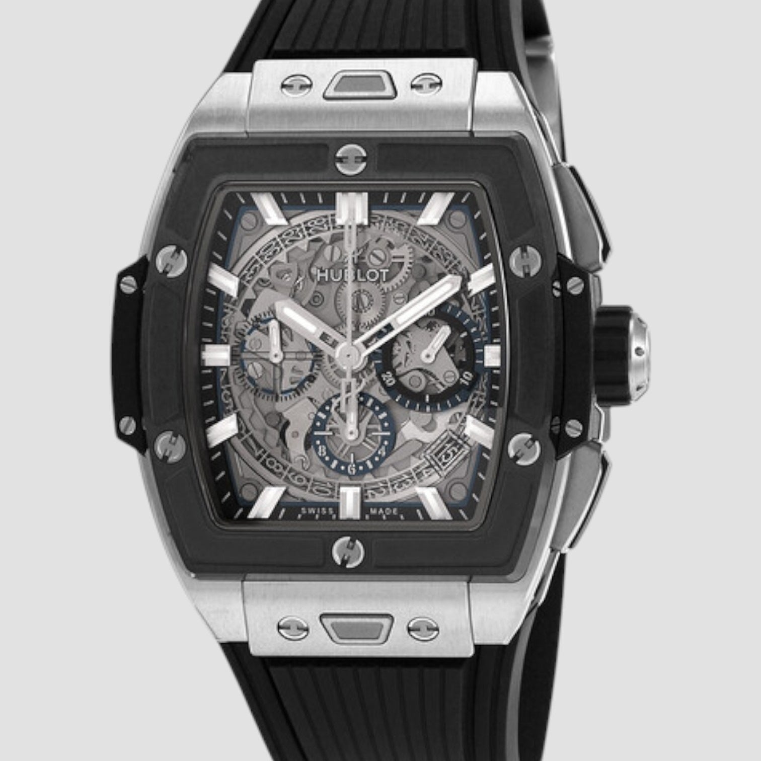 Hublot Spirit Of Big Bang Chronograph Automatic Silver Dial Men's Watch 642.NM.0170.LR