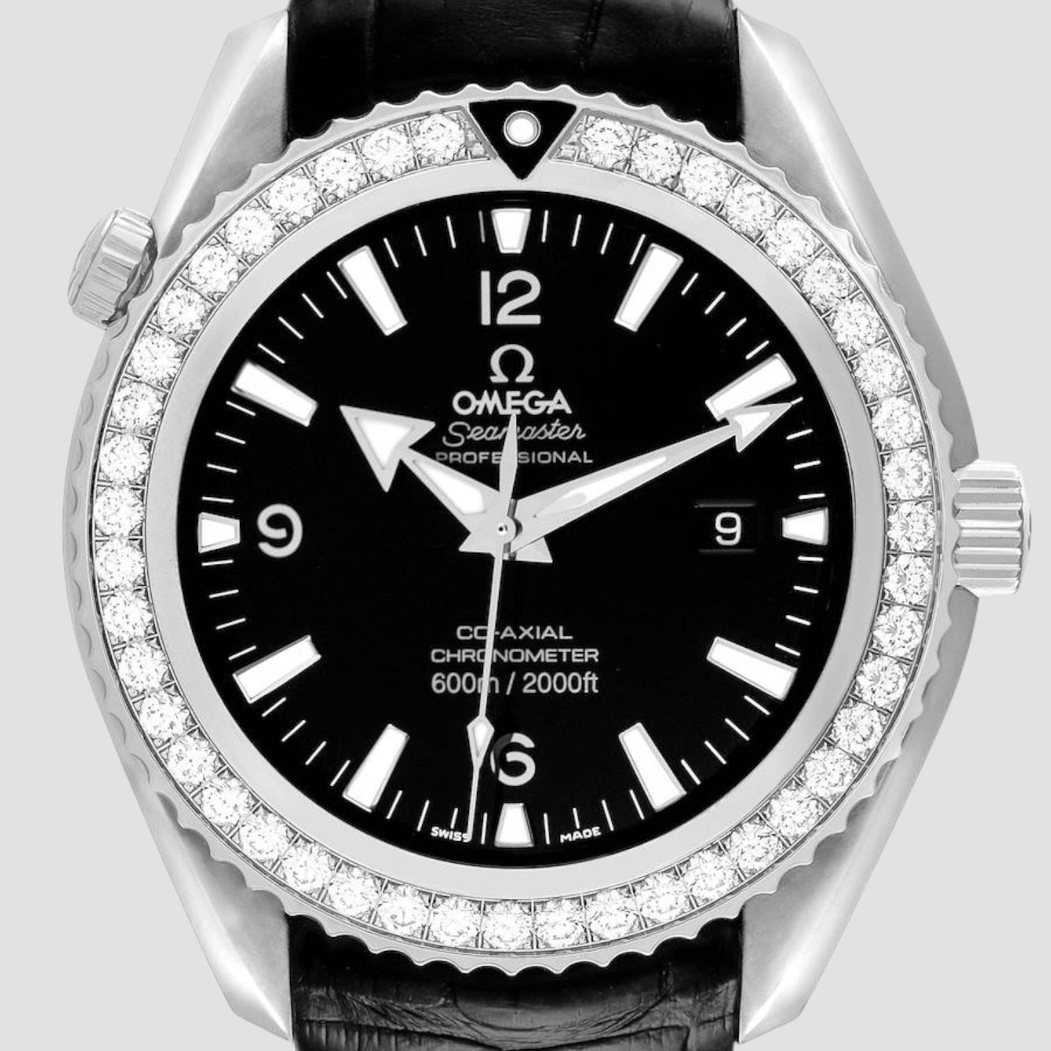 Omega Seamaster Planet Ocean Diamond Mens Watch 222.18.46.20.01.001